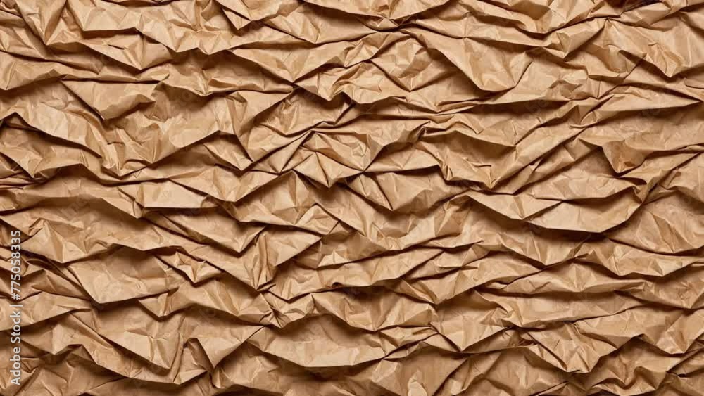 Animated craft crumpled paper animated background. Stop motion animated ...