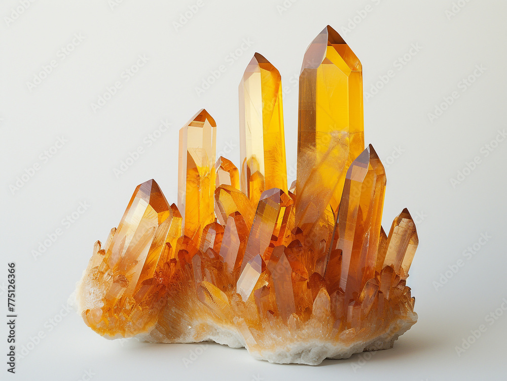 A large, crystal formation with many small crystals attached to it. The ...