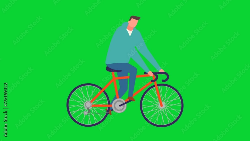 Figures stick different icons, 3D Animation Cartoon Video Green Screen ...