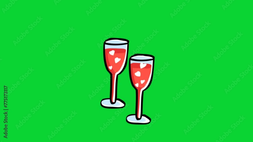 True Romance 3D icon Sticker Pack Animation Cartoon Video Green Screen ...