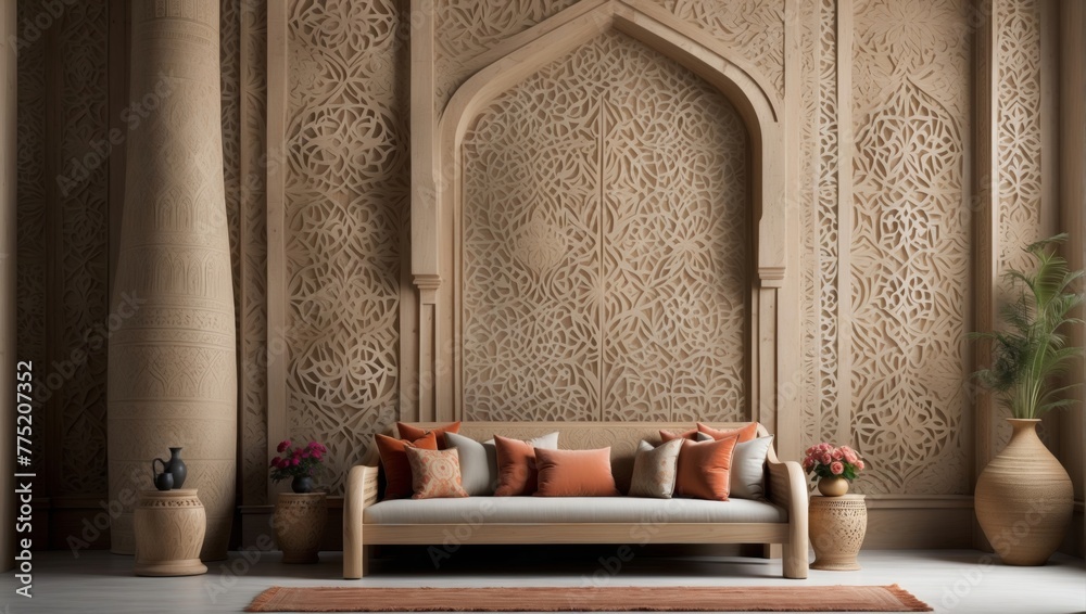 Beauty and culture with a stylistic rendering of an Arab-inspired ...