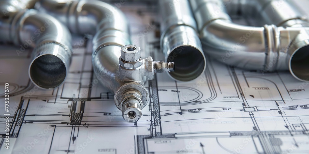 Engineering prowess shown through the intricate layout of pipes on ...