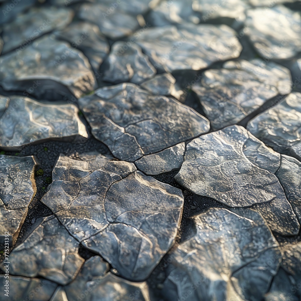 stone textures in 3D. Experience tetragonal continuity on a plane ...