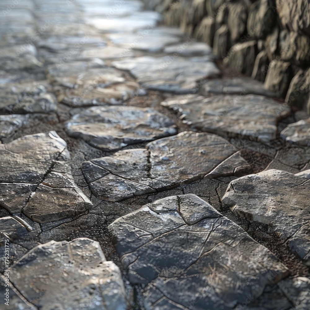 stone textures in 3D. Experience tetragonal continuity on a plane ...