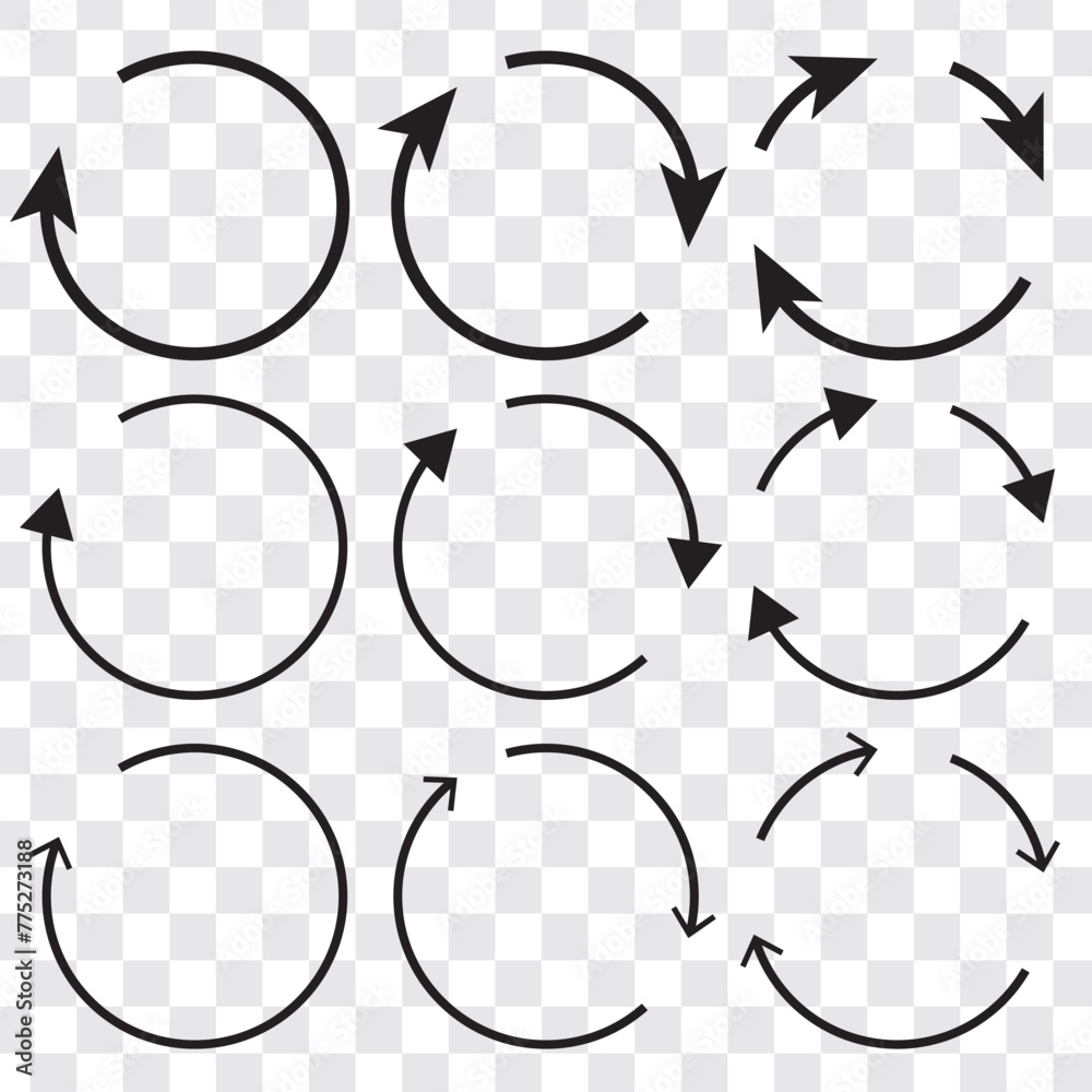 Set of circle arrows. Concentric, radial lines, circles icon. Refresh ... Set of circle arrows. Concentric, radial lines, circles icon. Refresh ...