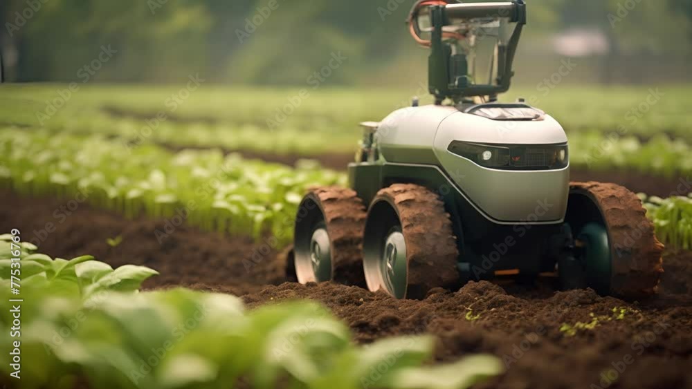 Agriculture robotic and autonomous car working in smart farm, Future 5G ...