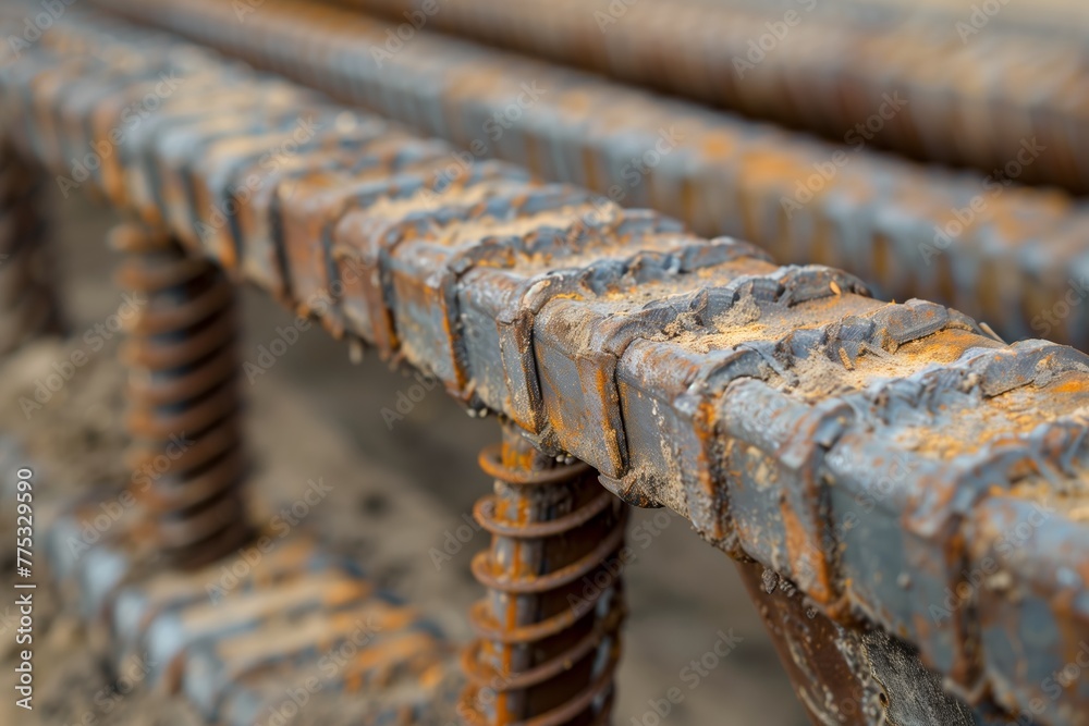 Macro photography capturing the rich texture and rust patterns on metal ...