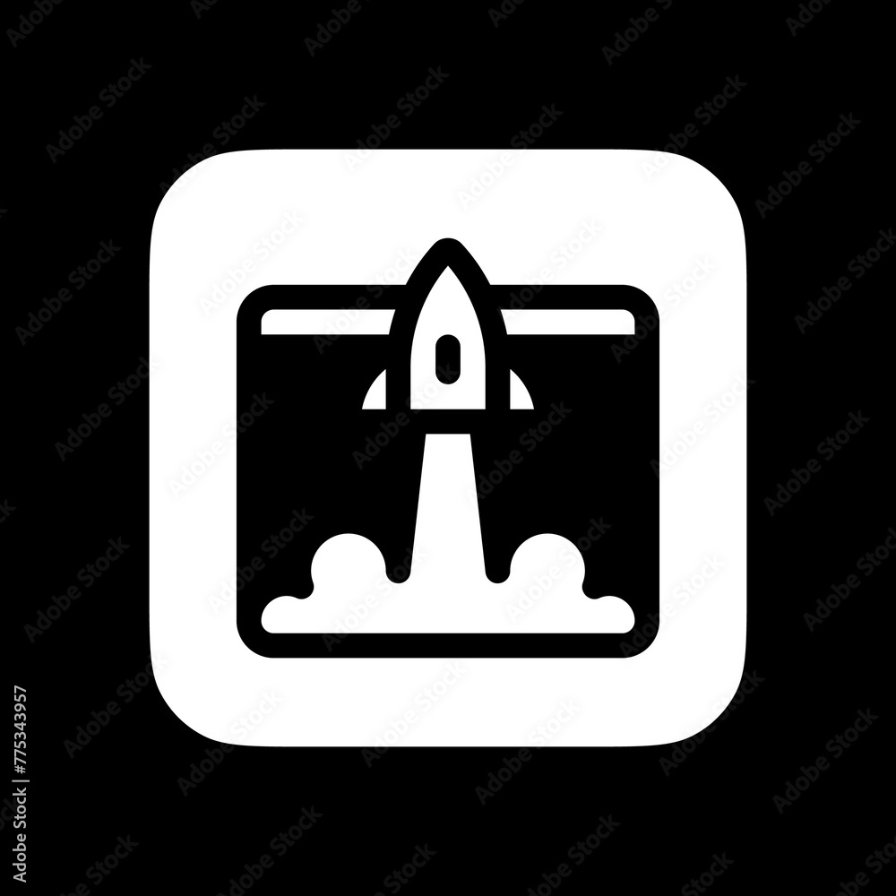 Editable web app launch vector icon. Part of a big icon set family ...