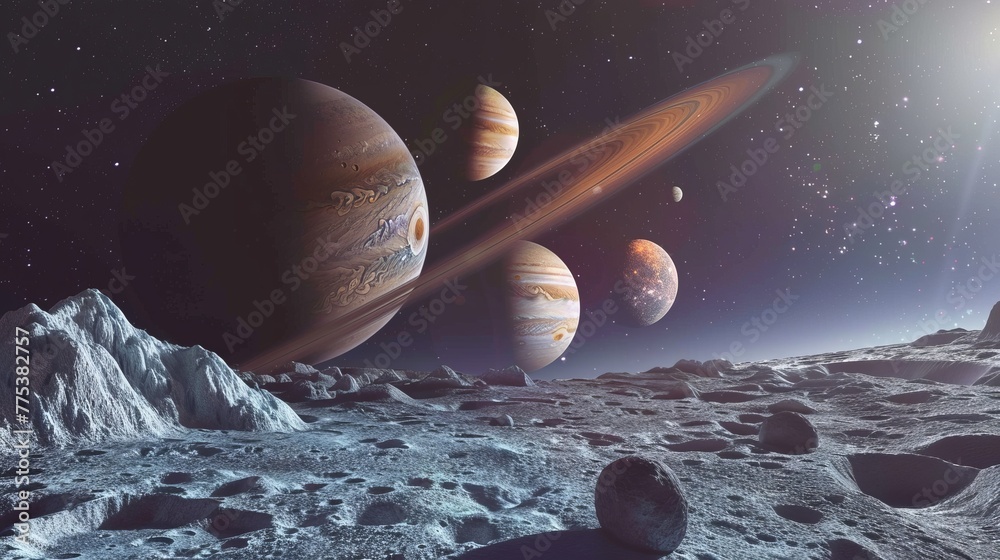 Study the formation, composition, and dynamics of planets and moons in ...