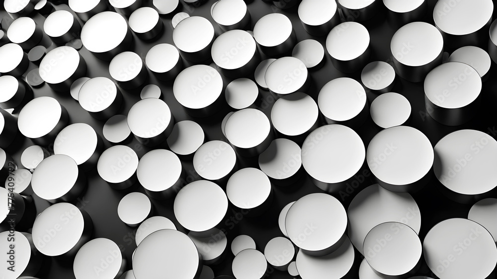 Devise a circle abstract background with minimalist black and white ...