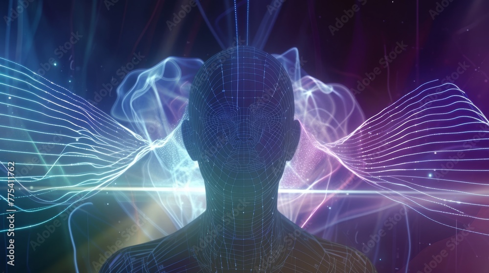 Animation showing the change in human biorhythms over time on an image ...