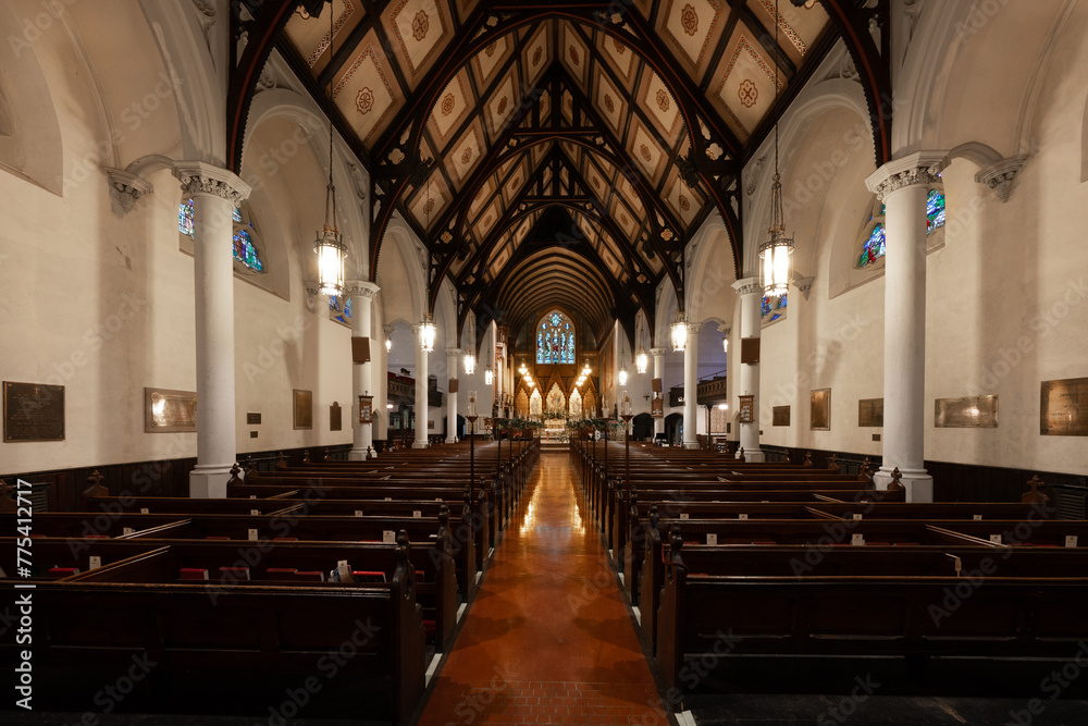 Detroit, Michigan -USA- April 2, 2024- Historic Christ Church of ...