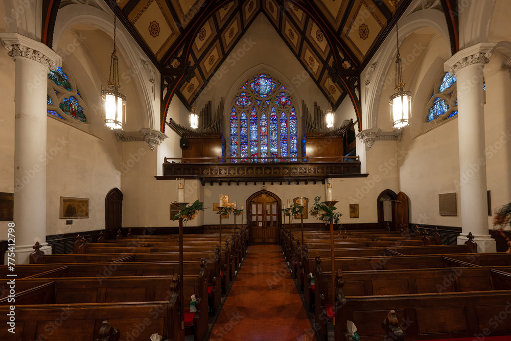 Detroit, Michigan -USA- April 2, 2024- Historic Christ Church of ...