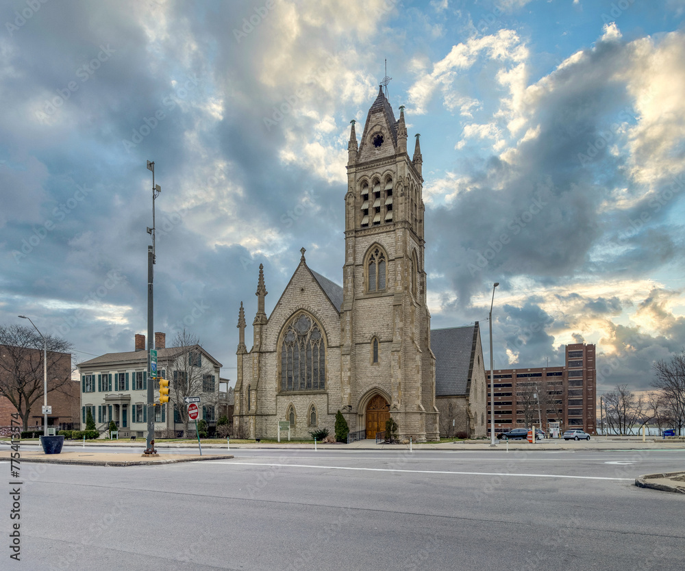 Detroit, Michigan -USA- April 2, 2024- Historic Christ Church of ...