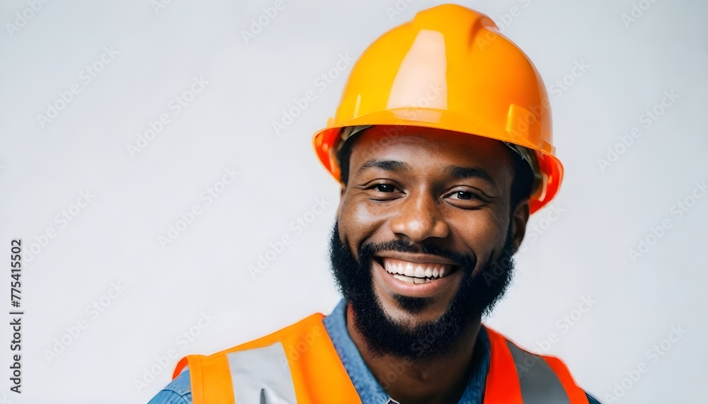 Labor Man Holding Banner , Male construction worker in helmet and ...