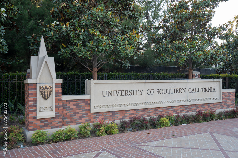 Los Angeles, CA, USA - May 11, 2022: University of Southern California ...