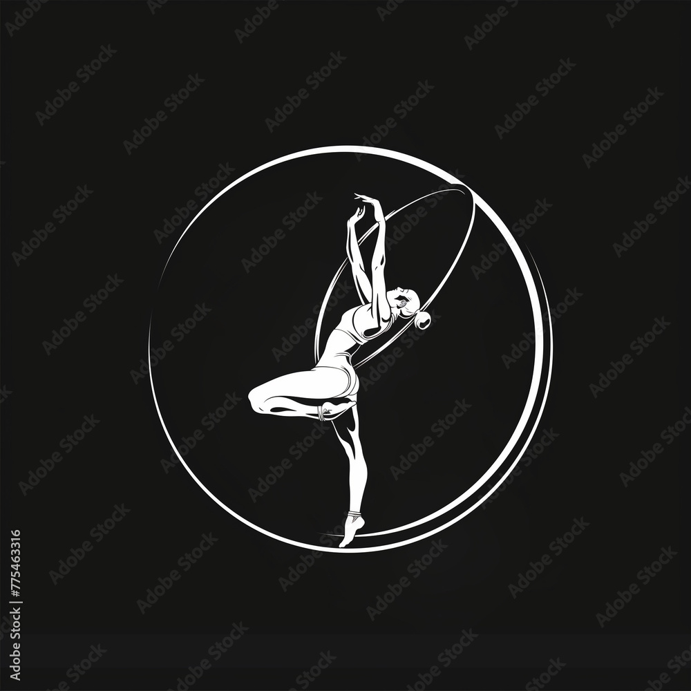 aerialist, athlete, black background, body control, circus, circus ...