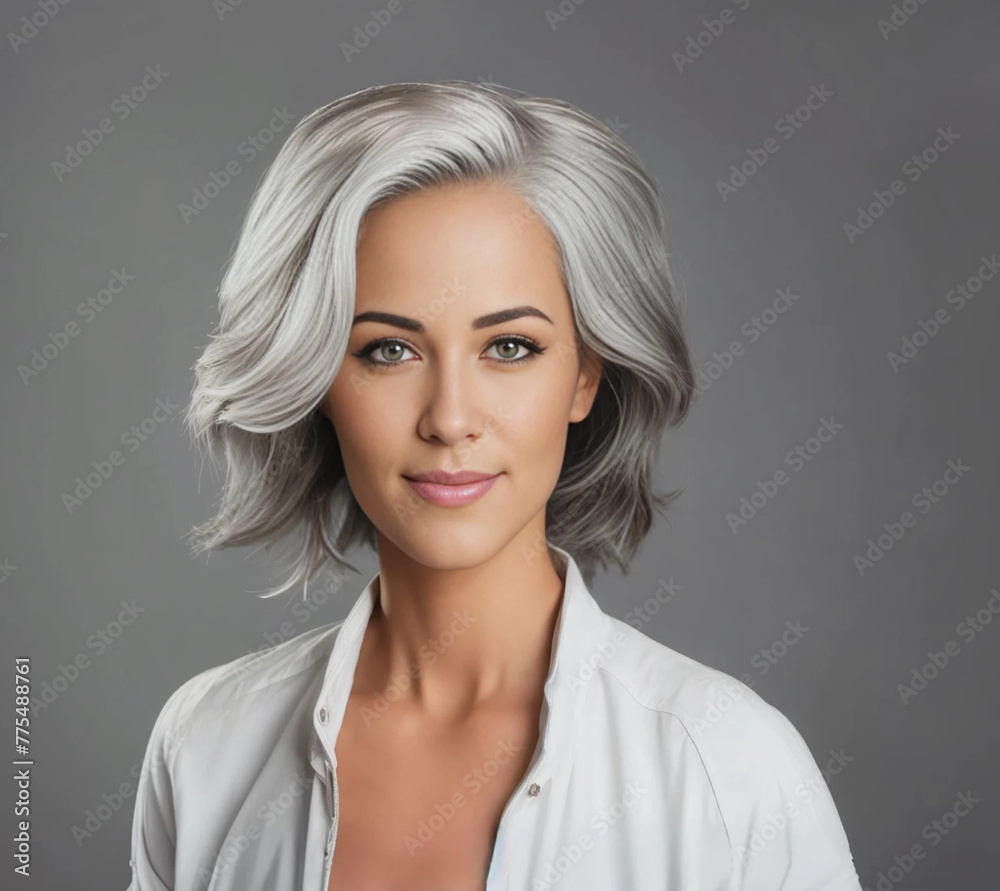Foto de Hermosa mujer de cutis perfecto muy cuidado, muy bien ...