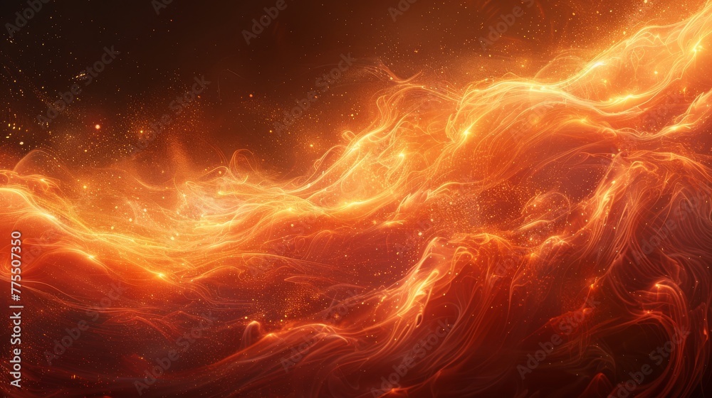 Untamed power of fire, wrapped in a raw, primal essence, design ...
