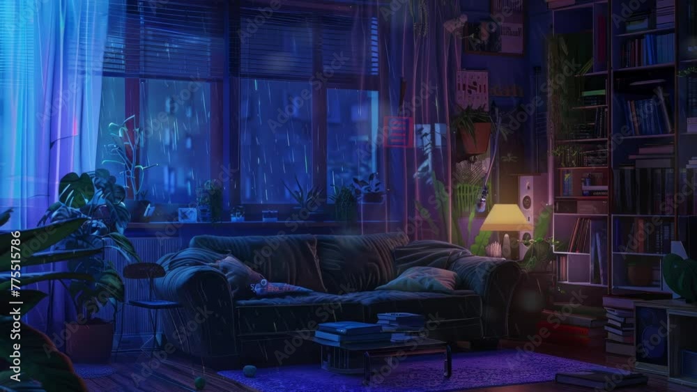 Animated virtual backgrounds, stream overlay loop wallpaper, cozy lo-fi ...