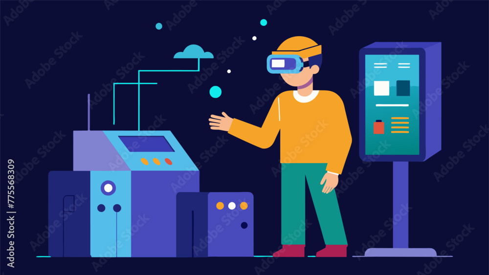 A machine creating a physical prototype of a product while a designer ...