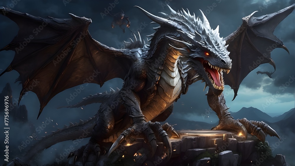 Dragon and Centaur Illustrations in Fantasy Art, Mythological Creatures ...