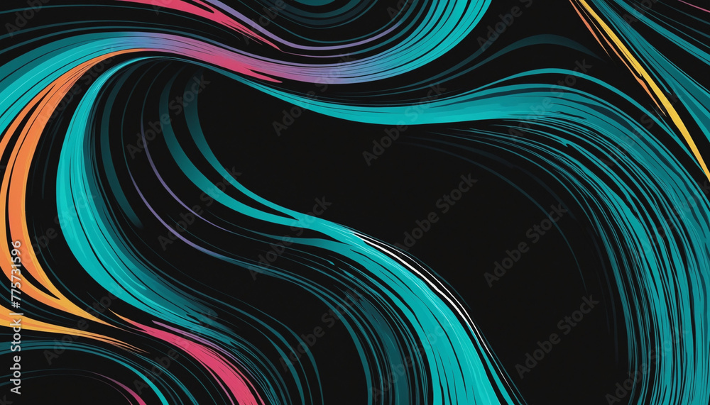 Vibrant VHS style rainbow teal white psychedelic grainy gradient color ...