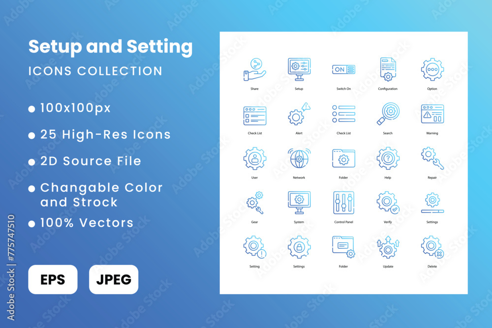setup and setting, system setting, setting, icons collection, continue ... setup and setting, system setting, setting, icons collection, continue ...