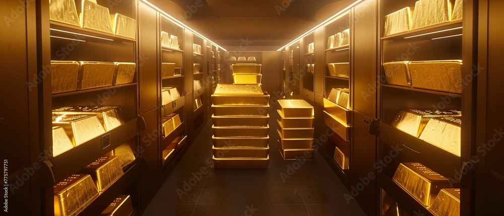 A secure repository of gold bars safeguarding valuable assets Explore ...