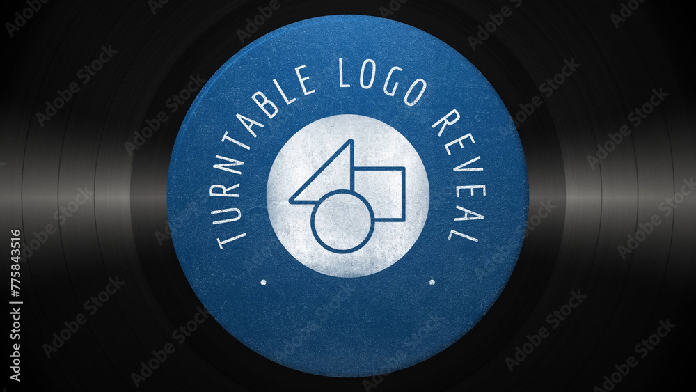 Vinyl Turntable Logo Reveal Stock Template | Adobe Stock