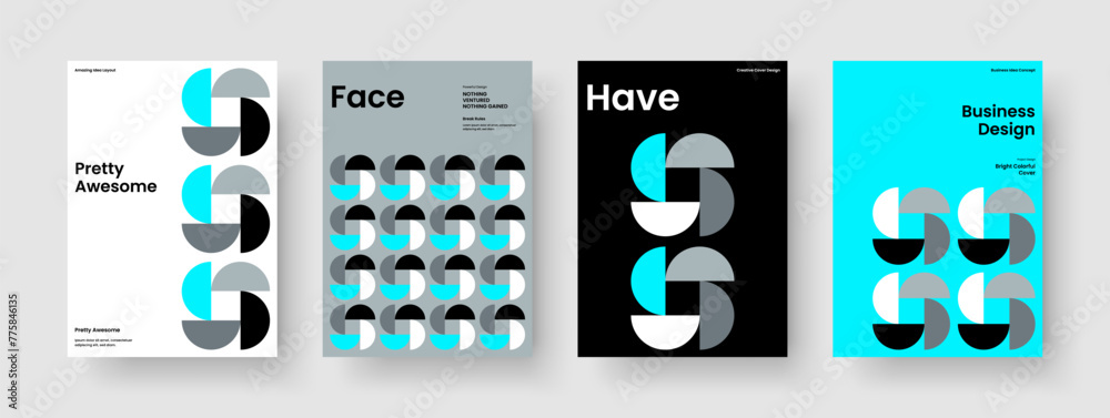 Creative Poster Template. Geometric Report Design. Modern Brochure ...