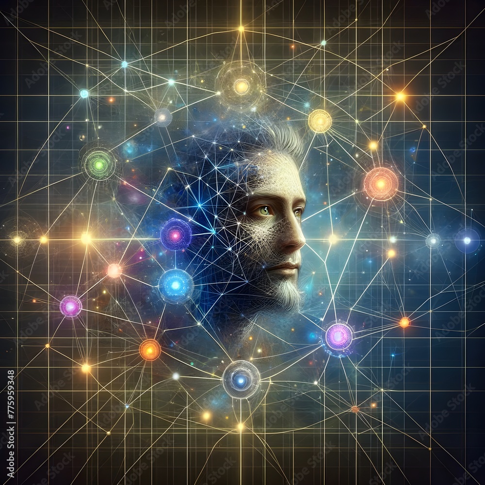 Constellations of Consciousness: Synaptic Starfields Stock Illustration ...