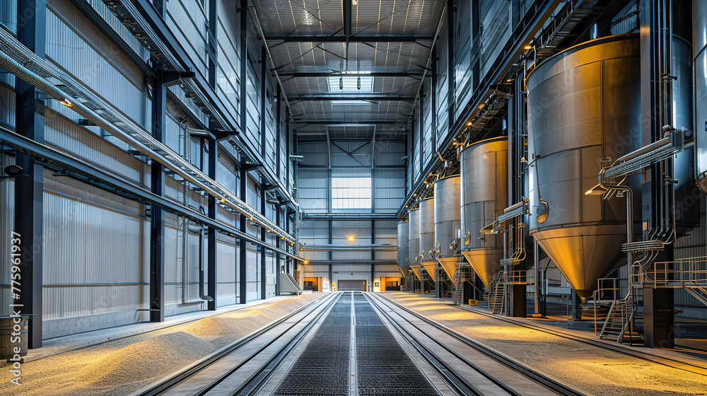 wallpaper of agro storage granary elevator at an agro processing plant ...
