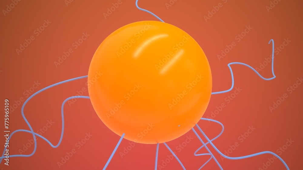 Diploid mother cell in microscope 3d Illustration Stock Illustration ...