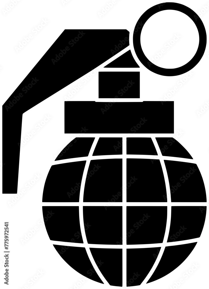 attack illustration army silhouette bomb logo world icon confrontation ...