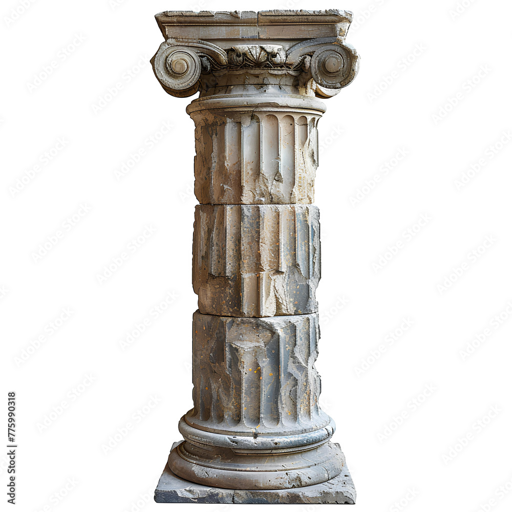 Foto de Old greek column PNG. Greek column isolated. Doric column PNG ...