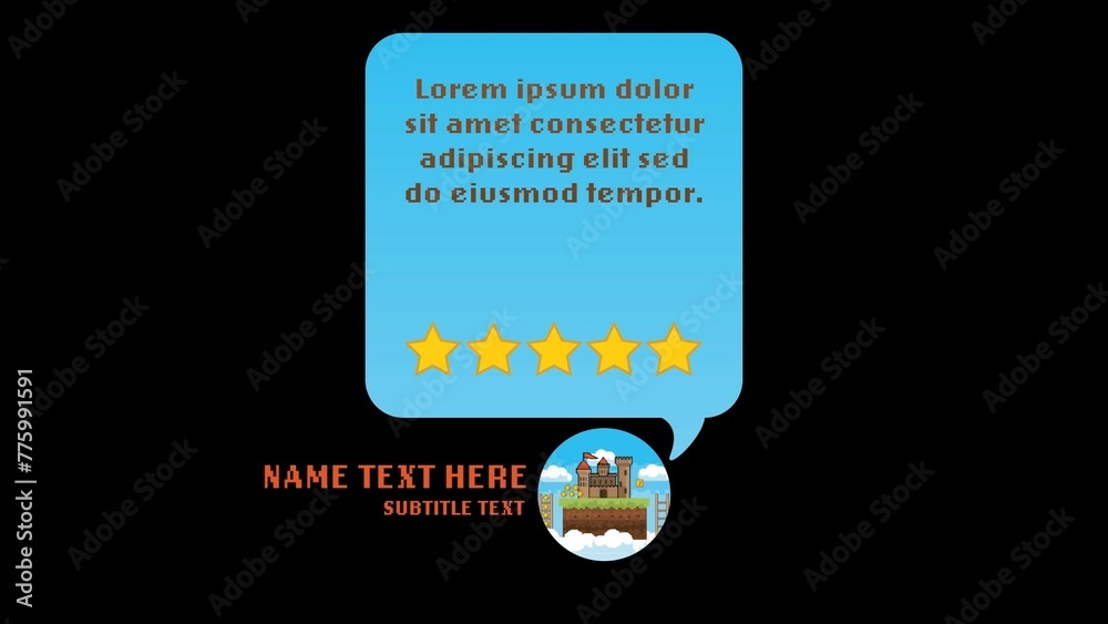 Clean Review Client Testimonial Infographic Stock Template | Adobe Stock