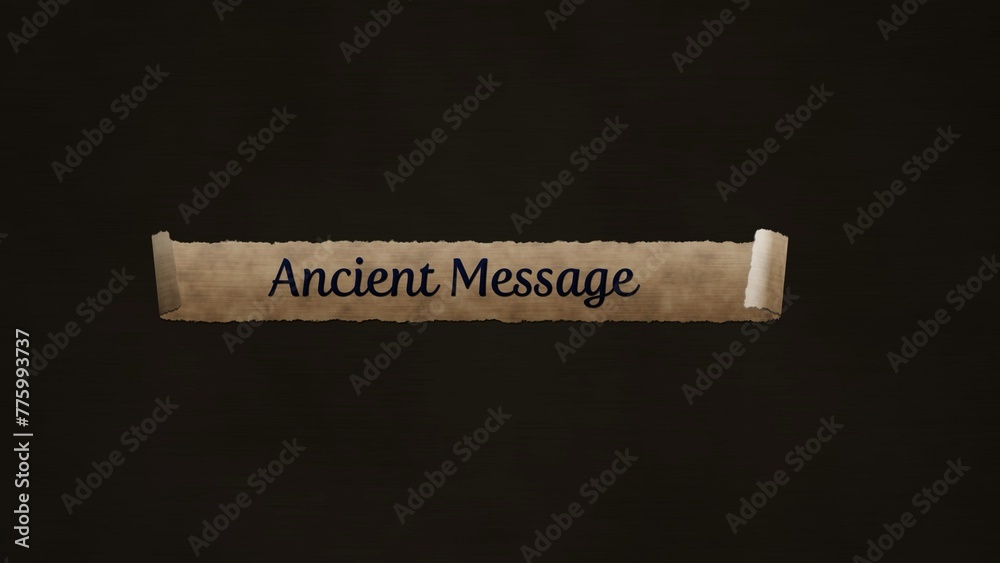 Scroll Paper Old Medieval Message Title Intro Template Stock Template ...
