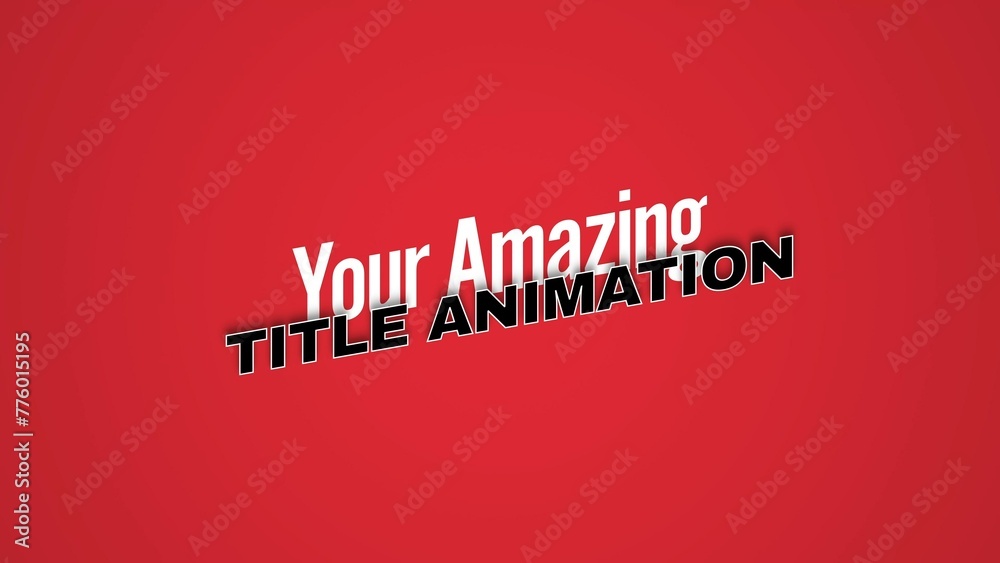 Modern Punchy Kinetic Text Reveal Title Intro Stock Template | Adobe Stock