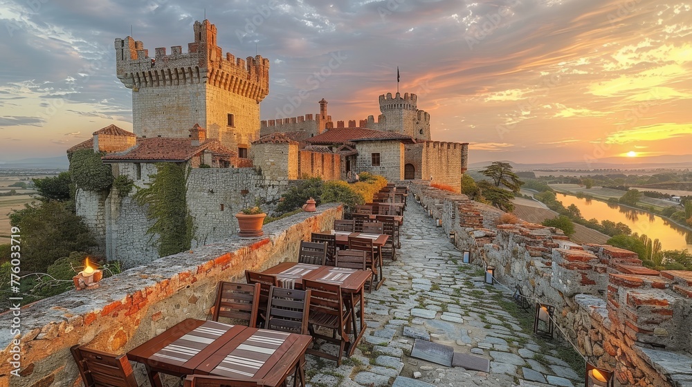 Medieval Castles: Photograph imposing castle structures, fortified ...