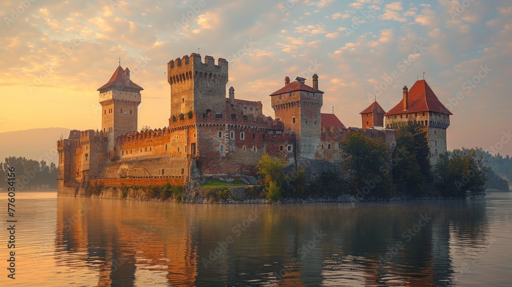 Medieval Castles: Photograph imposing castle structures, fortified ...