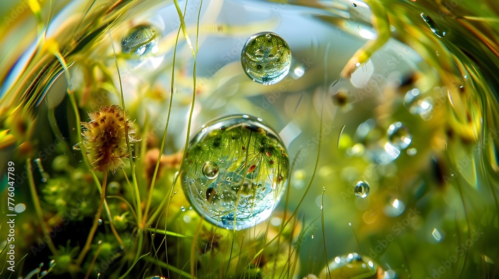 Captivating Microscopic View of a Droplet Unveiling the Hidden Wonders ... Captivating Microscopic View of a Droplet Unveiling the Hidden Wonders ...