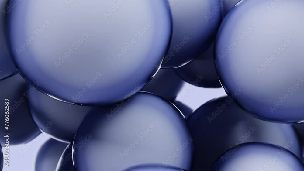 3d render motion design abstract animation moving sphere. 3d rendering ...