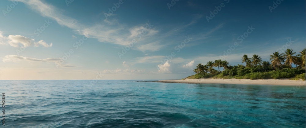 for advertisement and banner as Coastal Calm Depict the soothing effect ...