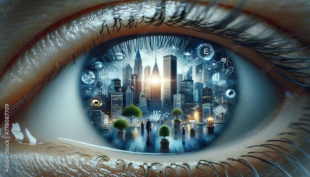 for advertisement and banner as Entrepreneurial Vision An eye filled ...