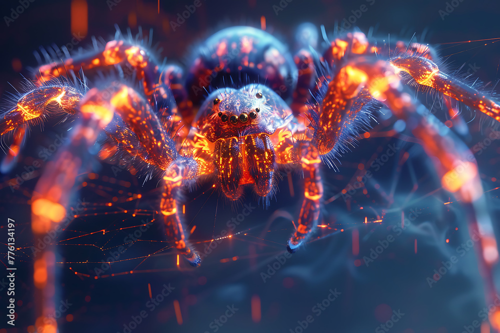 Elegant wireframe-based visualization against a radiant translucent ...