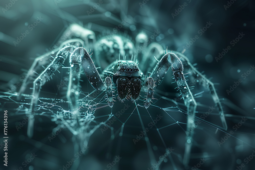 Elegant wireframe-based visualization against a radiant translucent ...