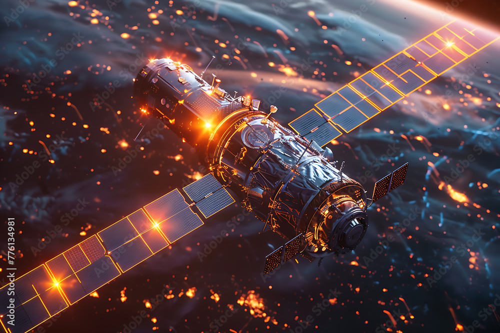 Stunning wireframe-based visualization against a radiant translucent ...