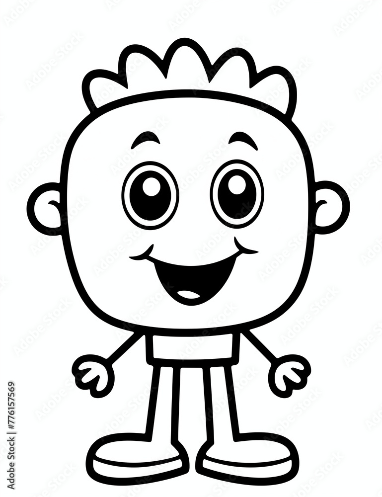 Kindergarteners coloring pages, silly boy, funny, happy, toddlers ...