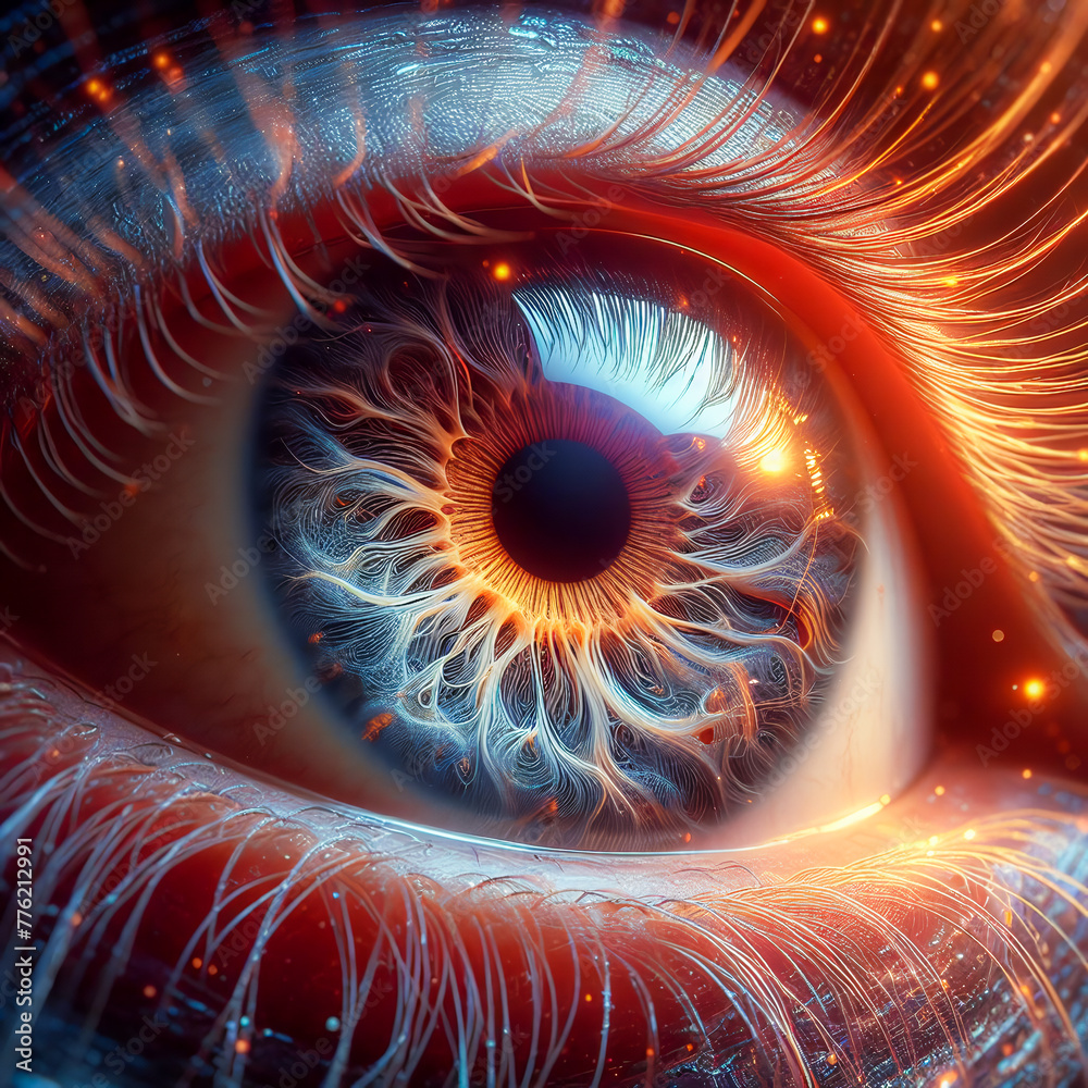 Magic eye. symbol of the universe, universe, sacred knowledge Stock ...